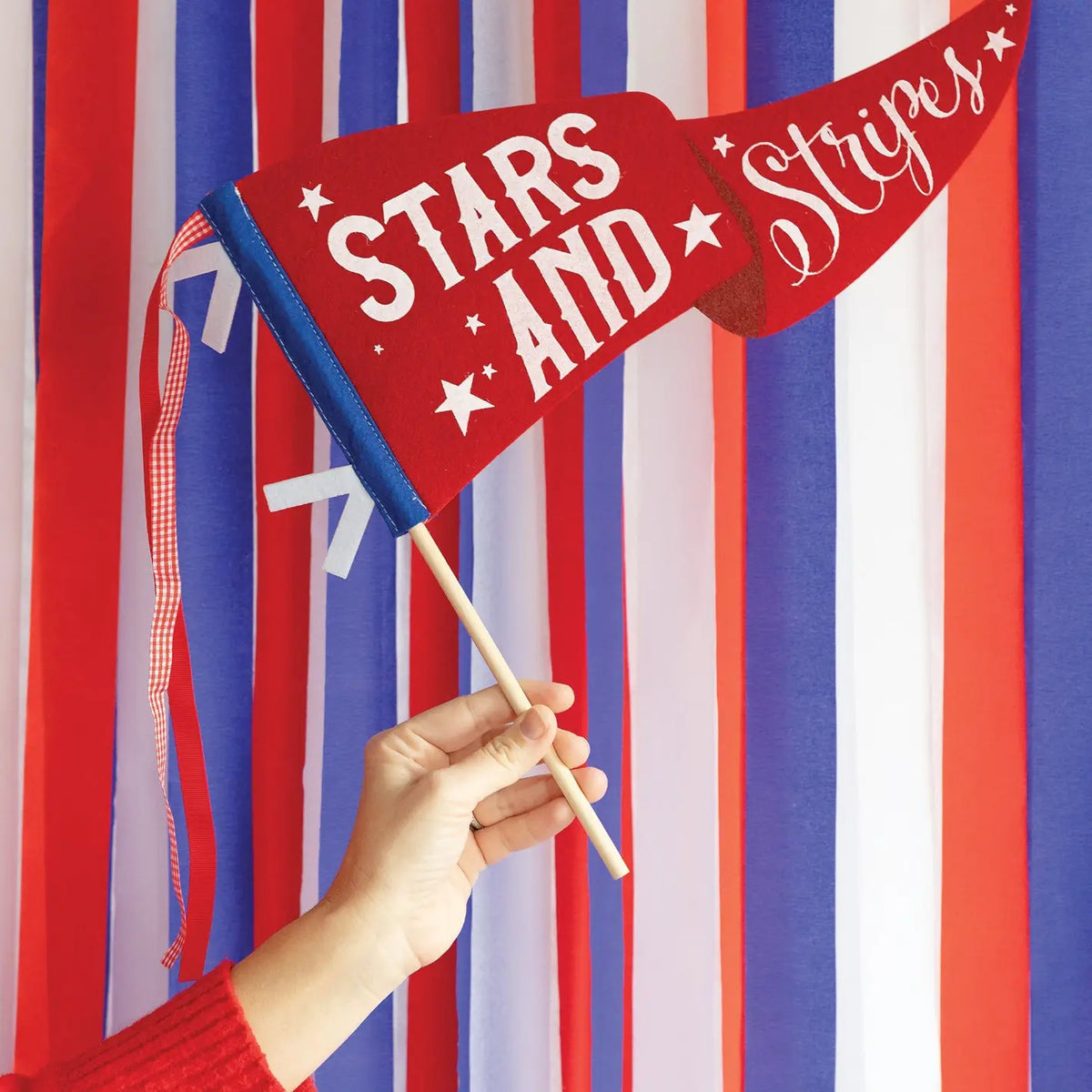 Stars and Stripes Felt Pennant Banner – Sugar N Milk Co