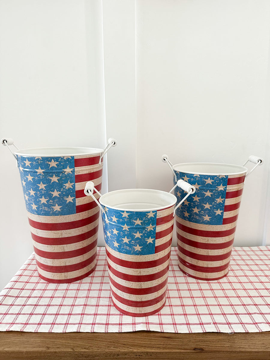 American Flag Bucket – Sugar N Milk Co
