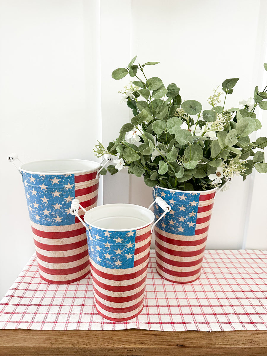 American Flag Bucket – Sugar N Milk Co