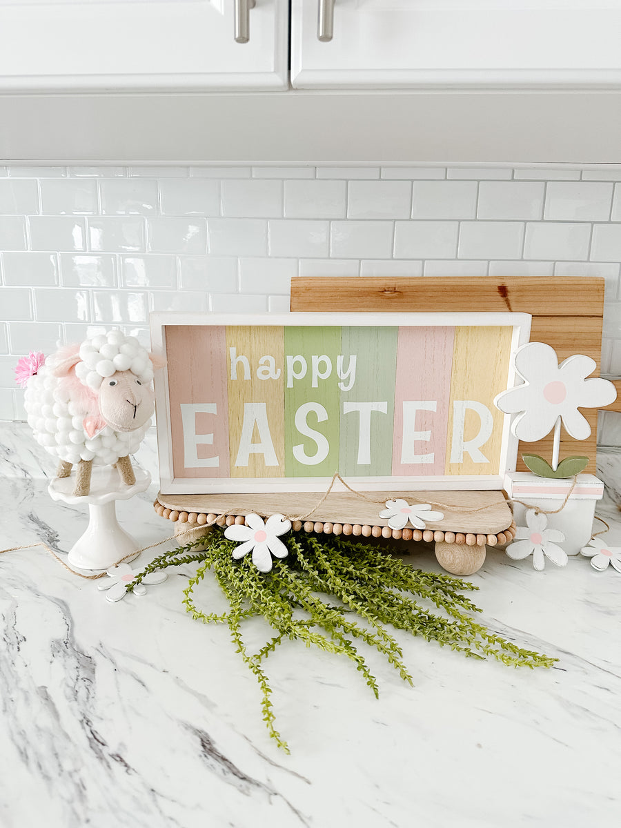 Happy Easter Plank Sign – Sugar N Milk Co