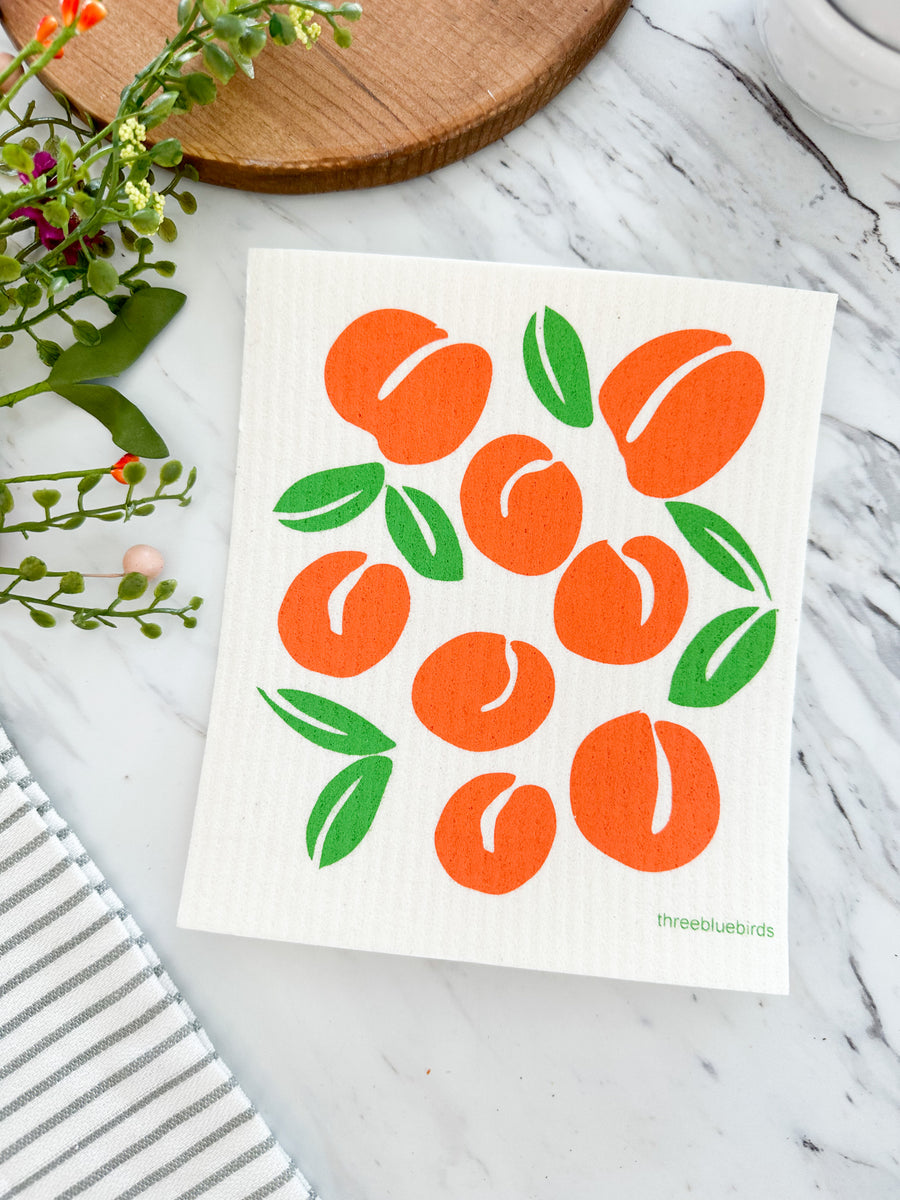 Peaches Swedish Dishcloth – Sugar N Milk Co