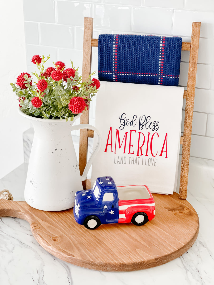 God Bless America Tea Towel – Sugar N Milk Co
