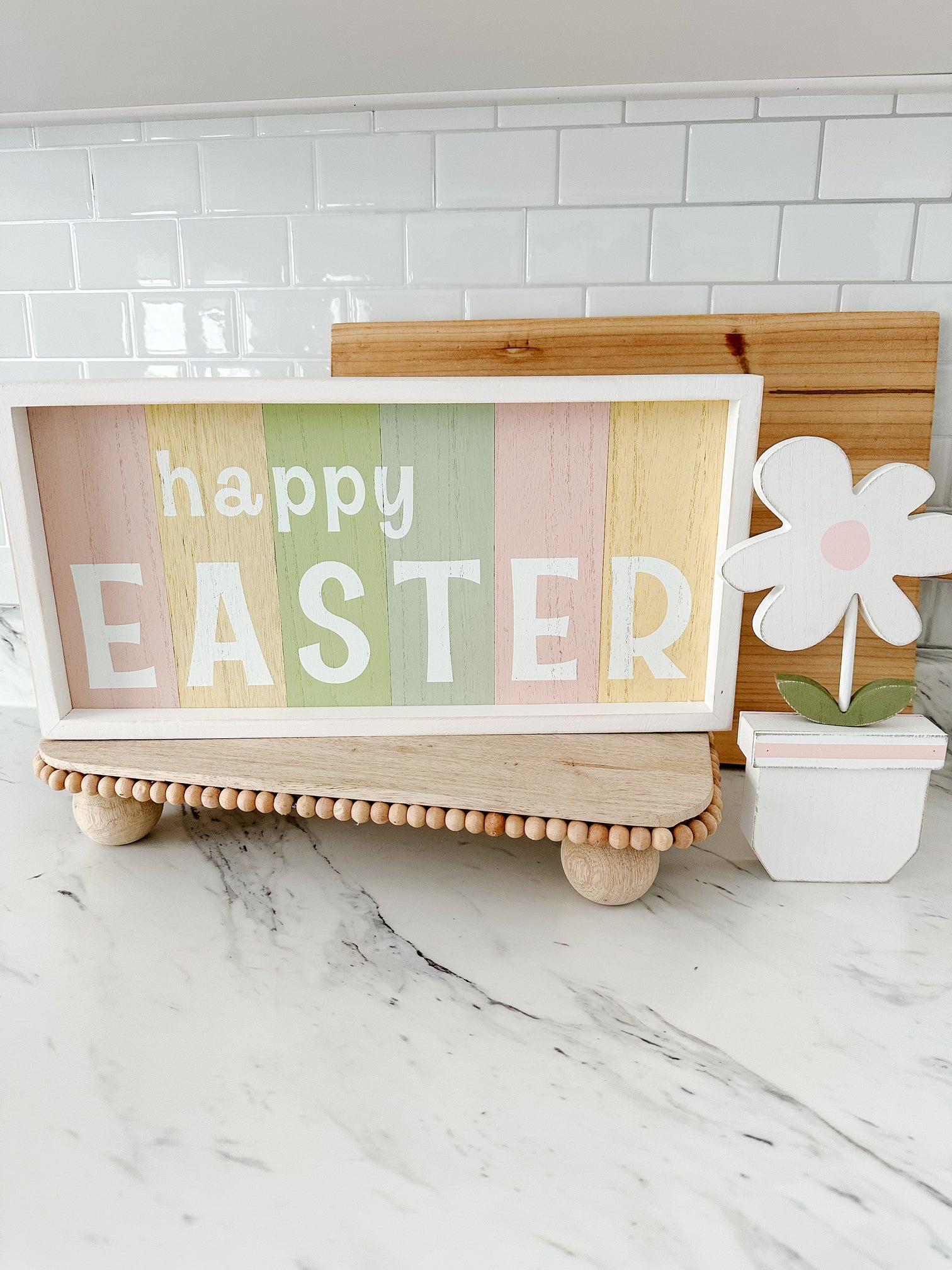 Happy Easter Plank Sign – Sugar N Milk Co